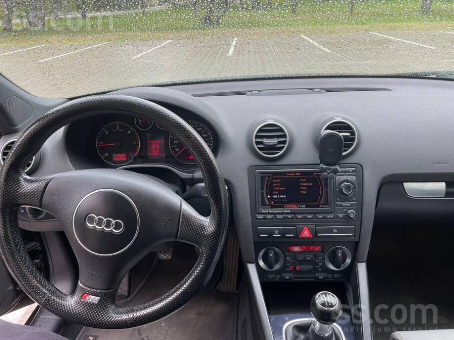 Black Audi A3 2005 in Riga, with an engine capacity of 2.00 L and mileage of 385 thousand km for 1900 €, photo 11 on AUTOMOTO.COM.LV