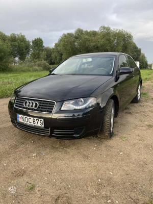 Melns Audi A3 2005 Klaipėda, ar dzinēja tilpumu 1.60 L un nobraukumu 196 tūkst. km par 1400 €, foto  vietnē AUTOMOTO.COM.LV