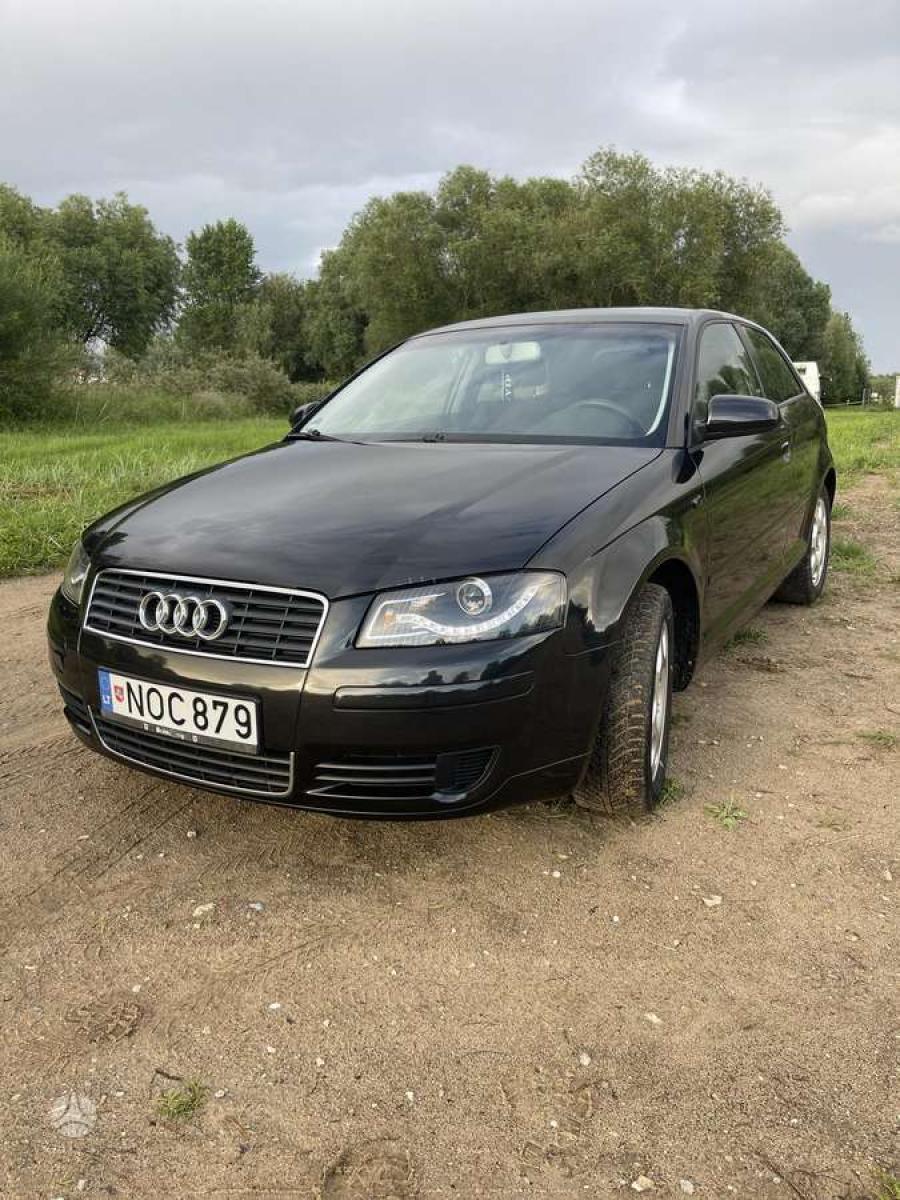 Melns Audi A3 2005 Klaipėda, ar dzinēja tilpumu 1.60 L un nobraukumu 196 tūkst. km par 1400 €, foto 1 vietnē AUTOMOTO.COM.LV