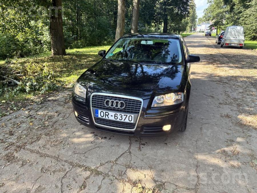Black Audi A3 2005 in Ogre, with an engine capacity of 1.60 L and mileage of 195 thousand km for 3450 €, photo 1 on AUTOMOTO.COM.LV