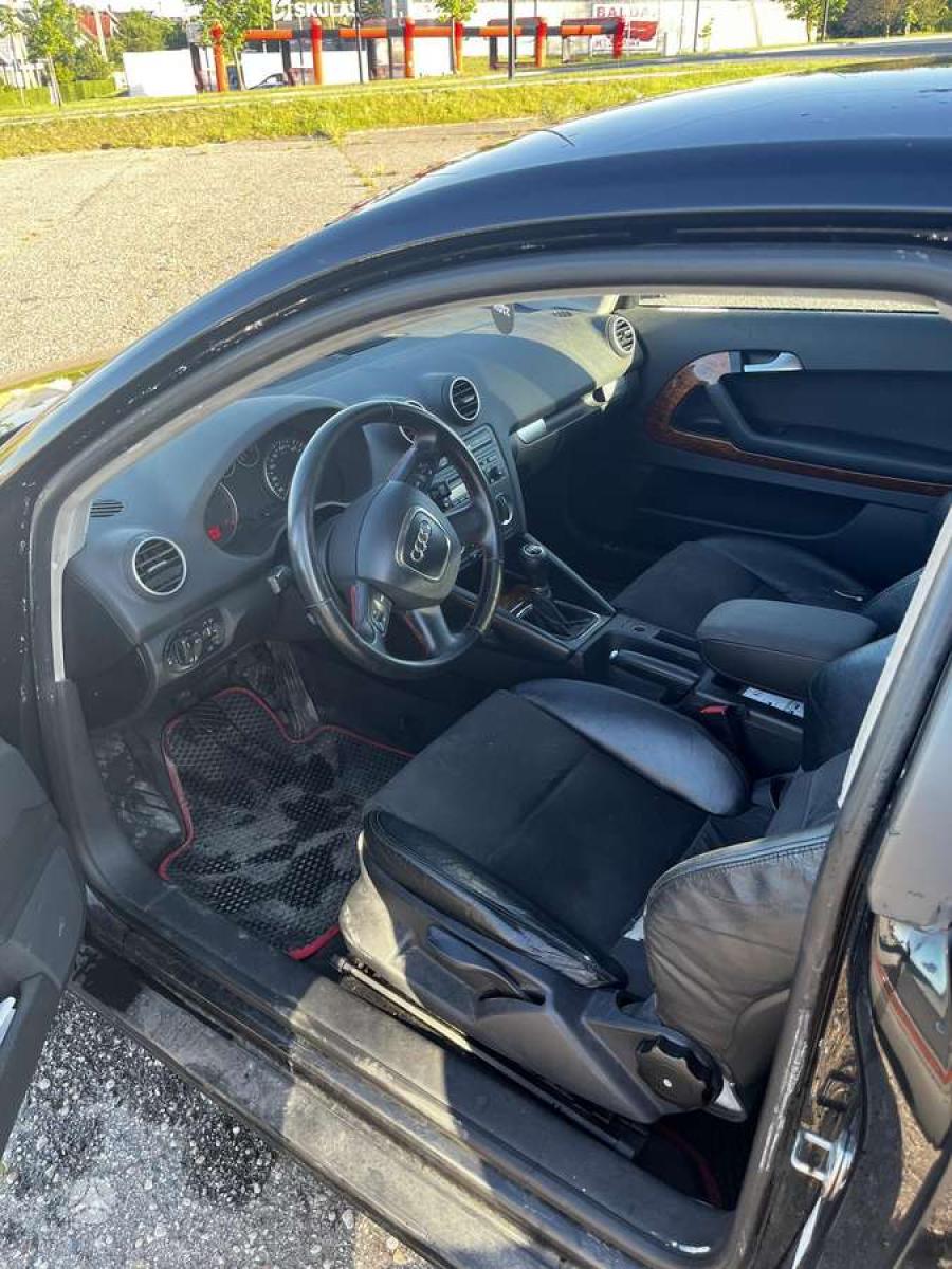 Melns Audi A3 2006 Alīta, ar dzinēja tilpumu 1.97 L un nobraukumu 500 tūkst. km par 1600 €, foto 10 vietnē AUTOMOTO.COM.LV