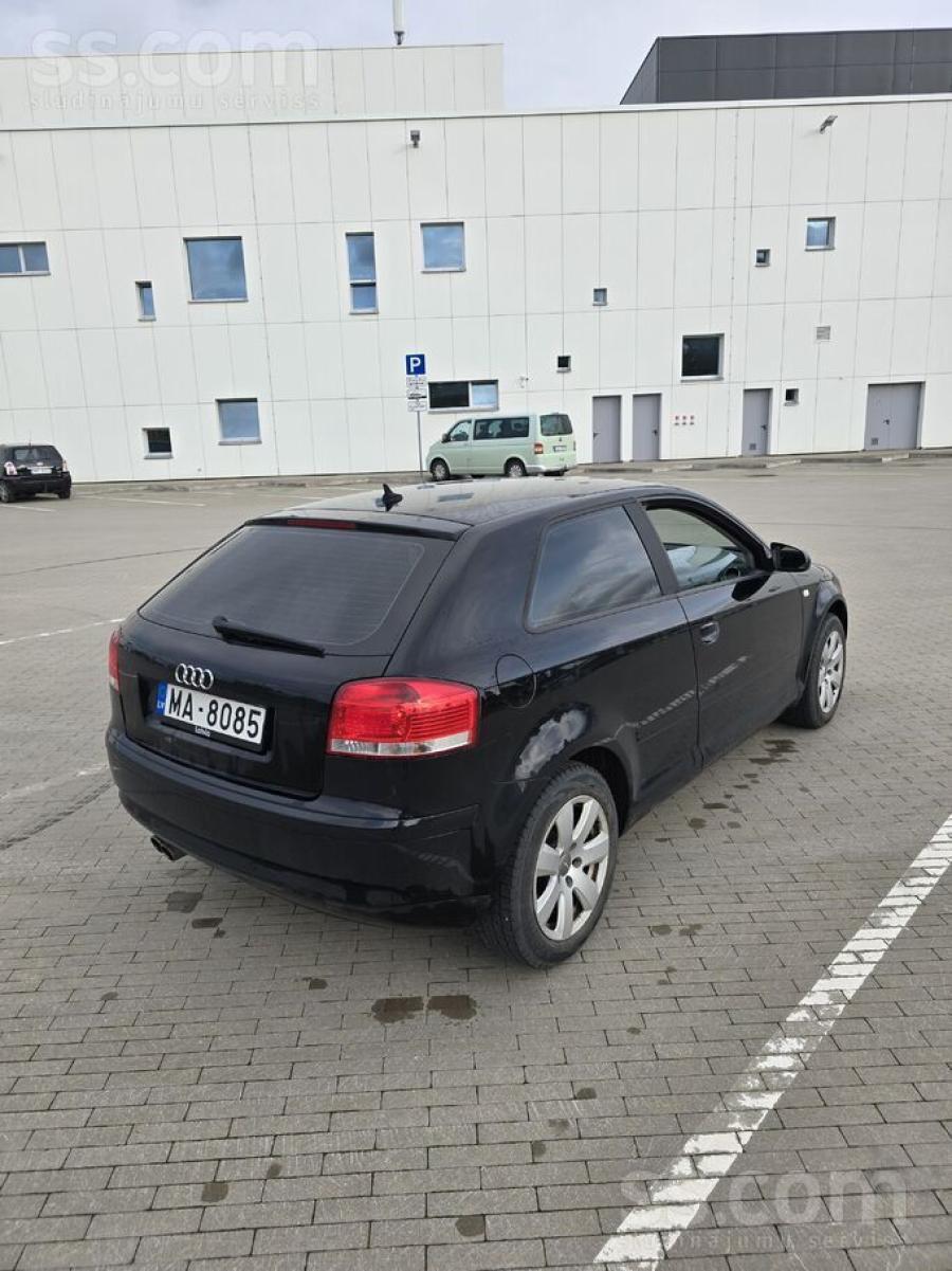 Black Audi A3 2007 in Rezekne, with an engine capacity of 2.00 L and mileage of 256 thousand km for 2800 €, photo 4 on AUTOMOTO.COM.LV