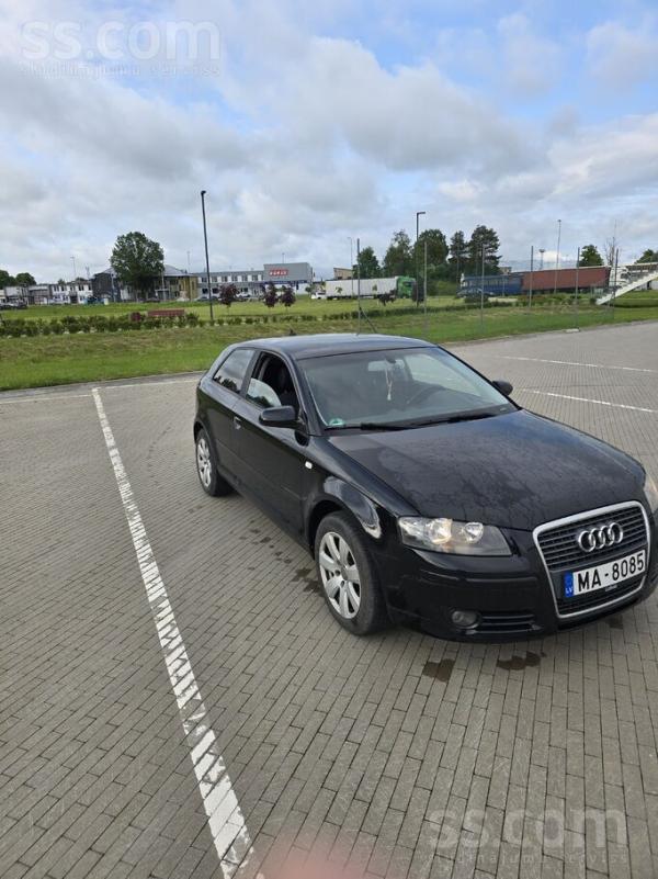 Black Audi A3 2007 in Rezekne, with an engine capacity of 2.00 L and mileage of 256 thousand km for 2800 €, photo 6 on AUTOMOTO.COM.LV
