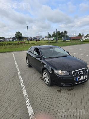 Black Audi A3 2007 in Rezekne, with an engine capacity of 2.00 L and mileage of 256 thousand km for 2800 €, photo 6 on AUTOMOTO.COM.LV