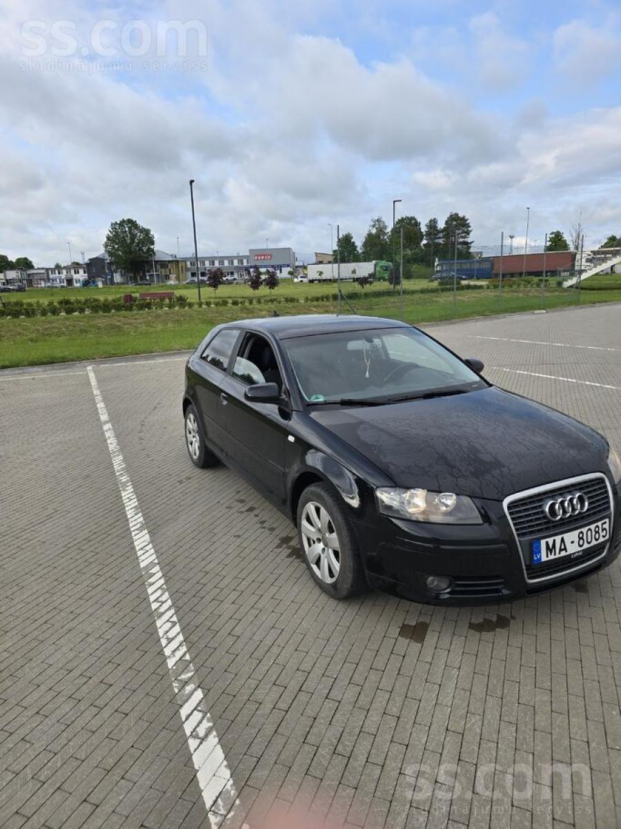 Black Audi A3 2007 in Rezekne, with an engine capacity of 2.00 L and mileage of 256 thousand km for 2800 €, photo 6 on AUTOMOTO.COM.LV