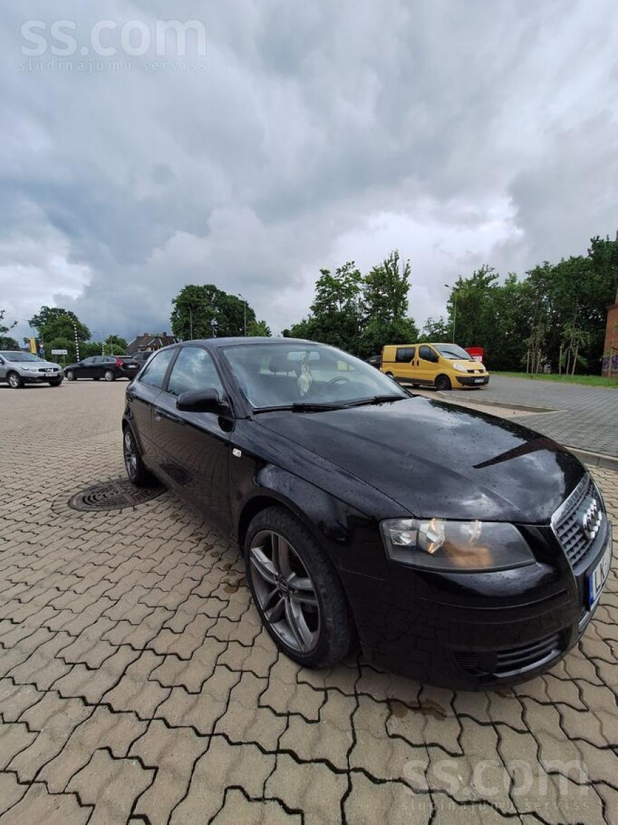 Black Audi A3 2007 in Saldus, with an engine capacity of 1.90 L and mileage of 317 thousand km for 2100 €, photo 10 on AUTOMOTO.COM.LV