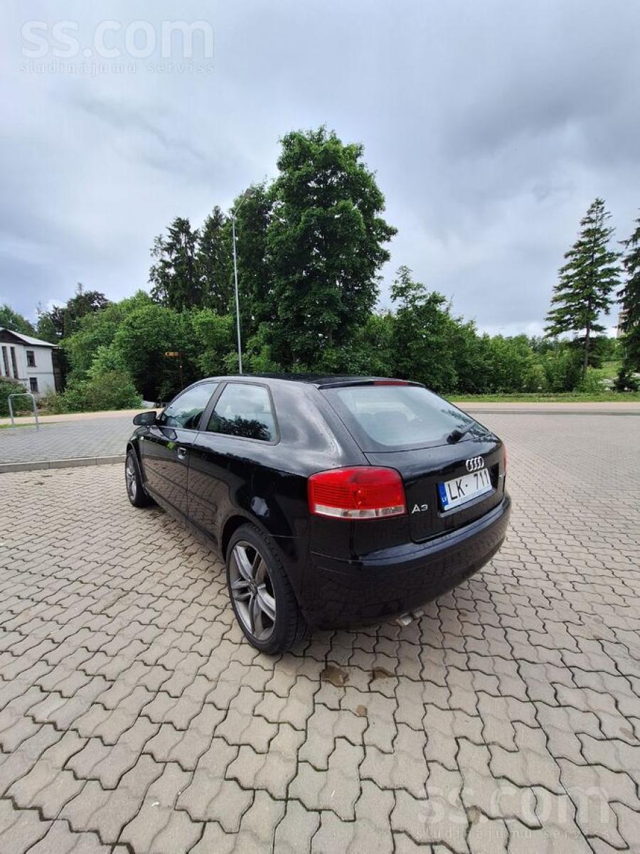 Black Audi A3 2007 in Saldus, with an engine capacity of 1.90 L and mileage of 317 thousand km for 2100 €, photo 13 on AUTOMOTO.COM.LV