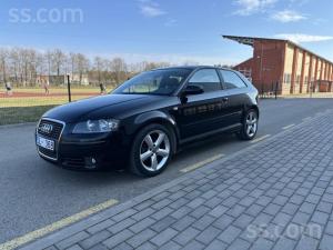 Melns Audi A3 2007 Jēkabpils, ar dzinēja tilpumu 1.90 L un nobraukumu 263 tūkst. km par 3900 €, foto  vietnē AUTOMOTO.COM.LV