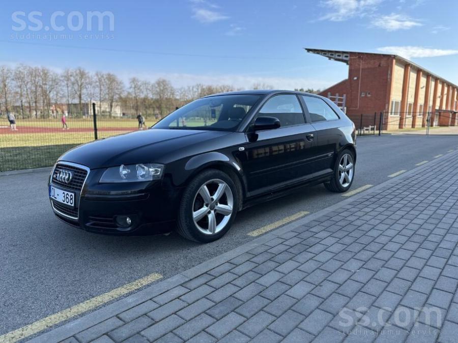 Melns Audi A3 2007 Jēkabpils, ar dzinēja tilpumu 1.90 L un nobraukumu 263 tūkst. km par 3700 €, foto 1 vietnē AUTOMOTO.COM.LV