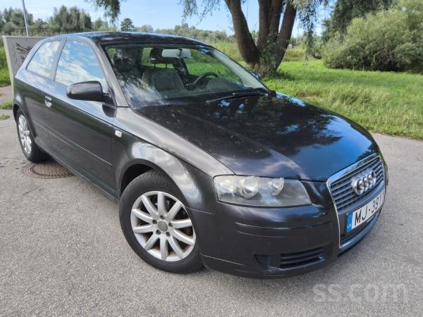 Black Audi A3 2007 in Riga, with an engine capacity of 1.90 L and mileage of 354 thousand km for 2090 €, photo 1 on AUTOMOTO.COM.LV