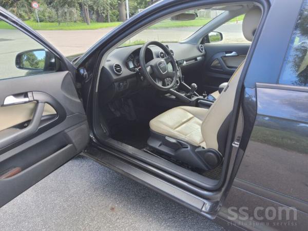 Black Audi A3 2007 in Riga, with an engine capacity of 1.90 L and mileage of 354 thousand km for 2090 €, photo 8 on AUTOMOTO.COM.LV