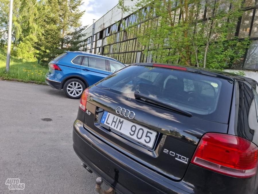 Melns Audi A3 2007 Ariogala, ar dzinēja tilpumu 2.00 L un nobraukumu 270 tūkst. km par 1750 €, foto 13 vietnē AUTOMOTO.COM.LV