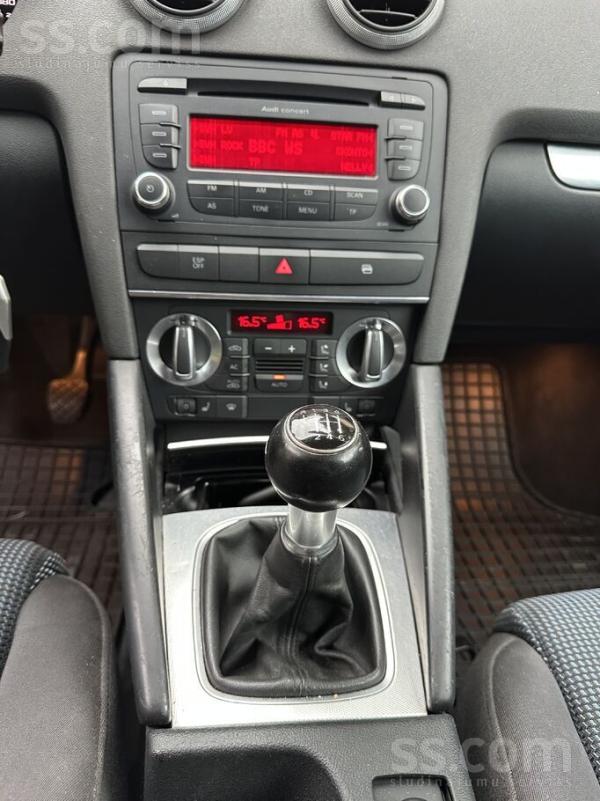 Black Audi A3 2009 in Riga, with an engine capacity of 1.80 L and mileage of 186 thousand km for 3750 €, photo 10 on AUTOMOTO.COM.LV