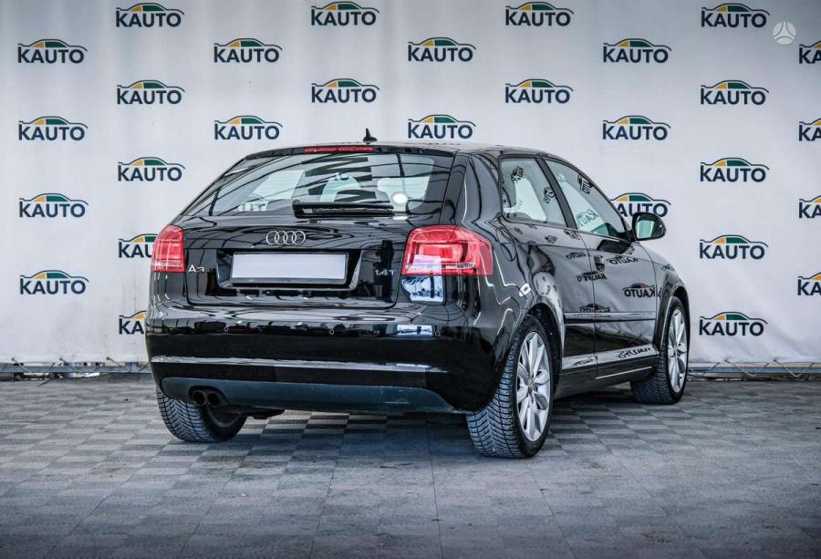 Black Audi A3 2010 in Kaunas, with an engine capacity of 1.40 L and mileage of 213 thousand km for 5890 €, photo 4 on AUTOMOTO.COM.LV