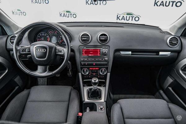Black Audi A3 2010 in Kaunas, with an engine capacity of 1.40 L and mileage of 213 thousand km for 5890 €, photo 8 on AUTOMOTO.COM.LV