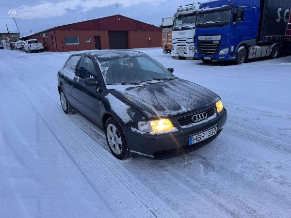 Black Audi A3 1997 in Kaunas, with an engine capacity of 1.90 L and mileage of 350 thousand km for 499 €, photo 2 on AUTOMOTO.COM.LV