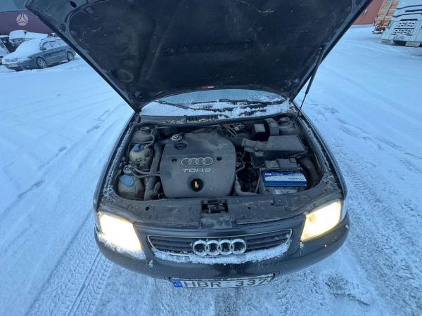 Black Audi A3 1997 in Kaunas, with an engine capacity of 1.90 L and mileage of 350 thousand km for 499 €, photo 6 on AUTOMOTO.COM.LV
