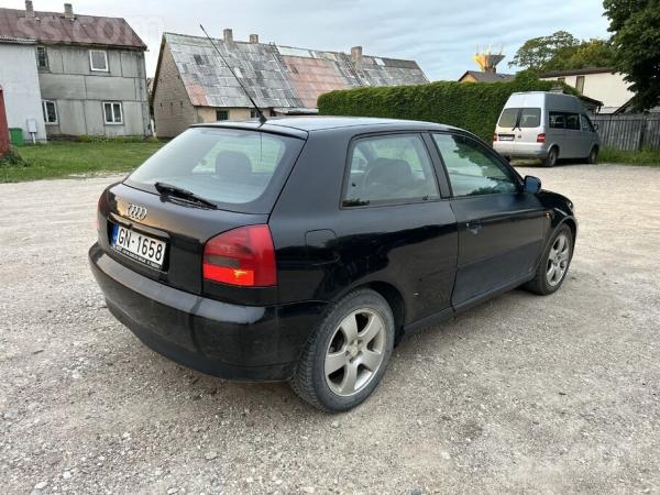 Black Audi A3 1997 in Liepaja, with an engine capacity of 1.80 L and mileage of 264 thousand km for 750 €, photo 4 on AUTOMOTO.COM.LV