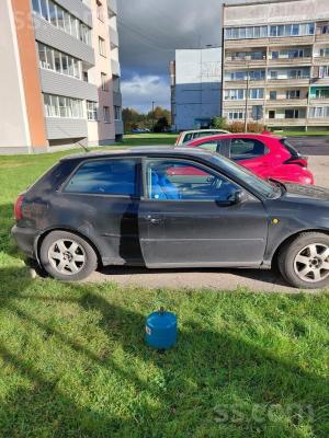 Black Audi A3 1997 in Liepaja, with an engine capacity of 1.90 L and mileage of 300 thousand km for 670 €, photo  on AUTOMOTO.COM.LV