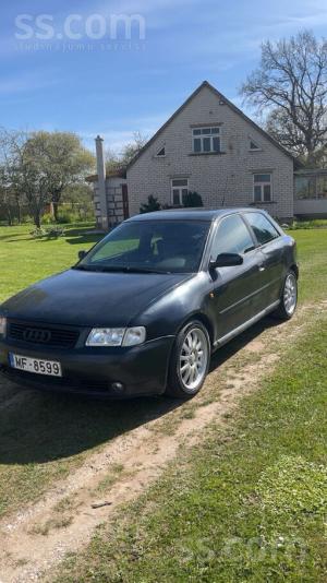 Black Audi A3 1998 in Liepaja, with an engine capacity of 1.90 L and mileage of 405 thousand km for 1250 €, photo  on AUTOMOTO.COM.LV