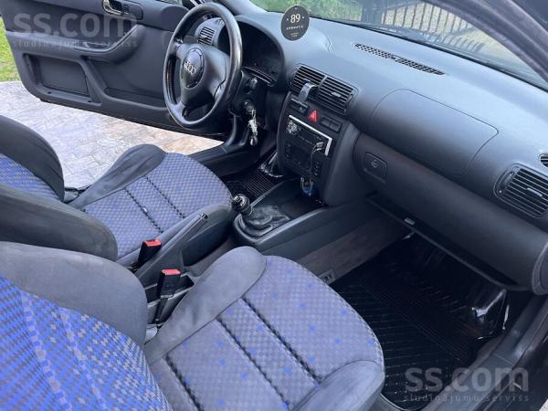 Melns Audi A3 1998 Ogre, ar dzinēja tilpumu 1.90 L un nobraukumu 424 tūkst. km par 1160 €, foto 6 vietnē AUTOMOTO.COM.LV