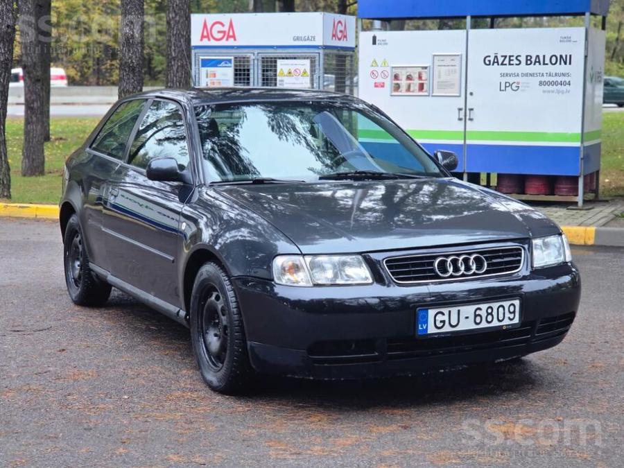 Черный Ауди А3 1998 в Рига, объемом двигателя 1.60 л и пробегом 238 тыс. км за 1200 €, фото 3 на AUTOMOTO.COM.LV