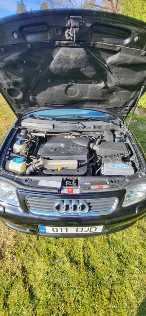 Black Audi A3 1999 in Tallinn, with an engine capacity of 1.80 L and mileage of 327 thousand km for 3600 €, photo 11 on AUTOMOTO.COM.LV