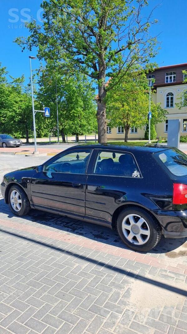 Black Audi A3 1999 in Kuldiga, with an engine capacity of 1.90 L and mileage of 275 thousand km for 1050 €, photo 1 on AUTOMOTO.COM.LV