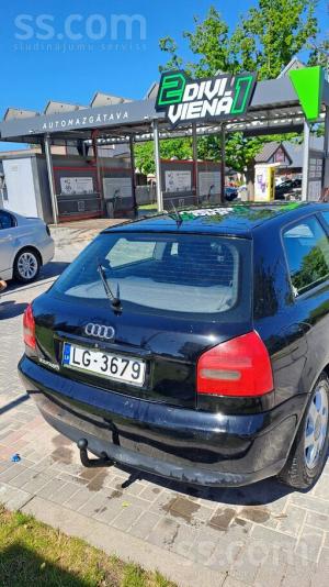 Melns Audi A3 1999 Kuldīga, ar dzinēja tilpumu 1.90 L un nobraukumu 275 tūkst. km par 1050 €, foto 4 vietnē AUTOMOTO.COM.LV