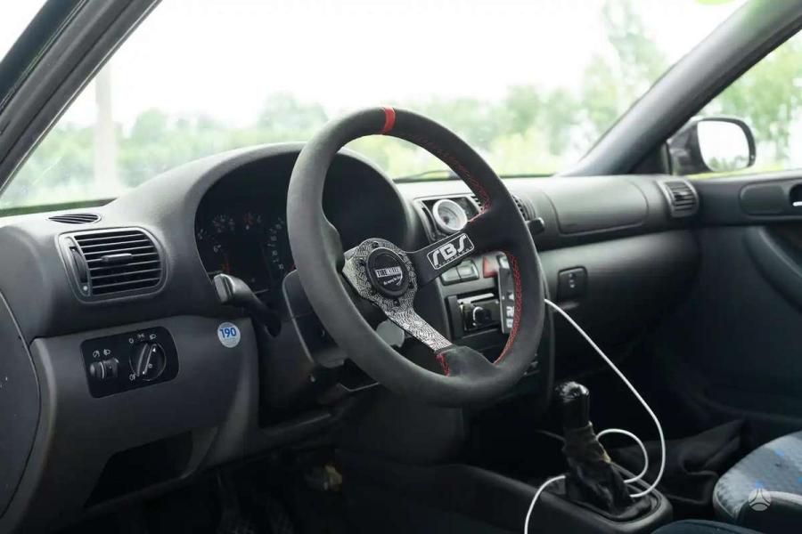 Black Audi A3 1999 in Panevezys, with an engine capacity of 1.78 L and mileage of 240 thousand km for 3400 €, photo 13 on AUTOMOTO.COM.LV