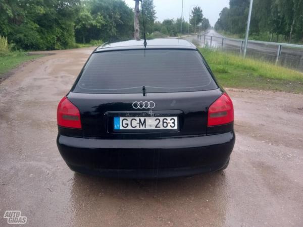 Melns Audi A3 1999 Naujoji Akmenė, ar dzinēja tilpumu 1.80 L un nobraukumu 300 tūkst. km par 750 €, foto 5 vietnē AUTOMOTO.COM.LV