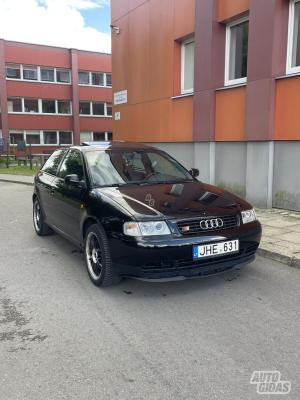 Melns Audi A3 1999 Klaipėda, ar dzinēja tilpumu 1.90 L un nobraukumu 341 tūkst. km par 1300 €, foto  vietnē AUTOMOTO.COM.LV