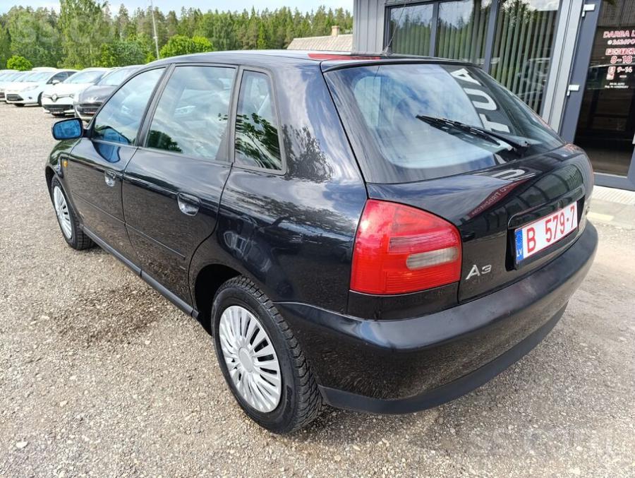 Melns Audi A3 2000 Valmiera, ar dzinēja tilpumu 1.60 L un nobraukumu 212 tūkst. km par 1250 €, foto 6 vietnē AUTOMOTO.COM.LV