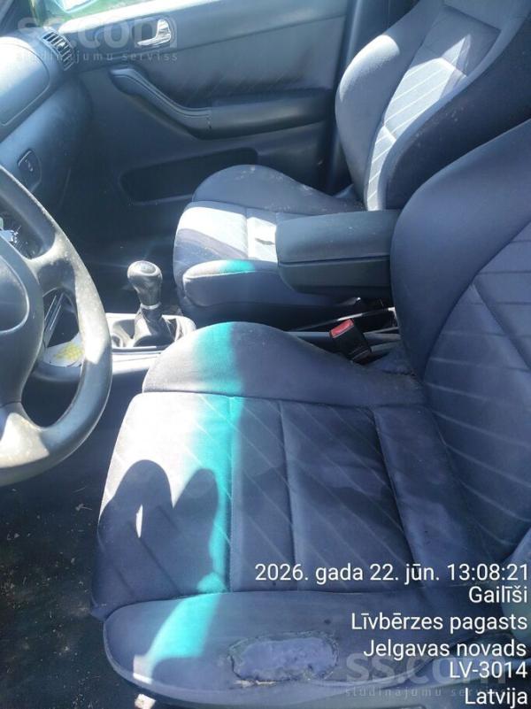 Melns Audi A3 2000 Jelgava, ar dzinēja tilpumu 1.90 L un nobraukumu 300 tūkst. km par 300 €, foto 6 vietnē AUTOMOTO.COM.LV