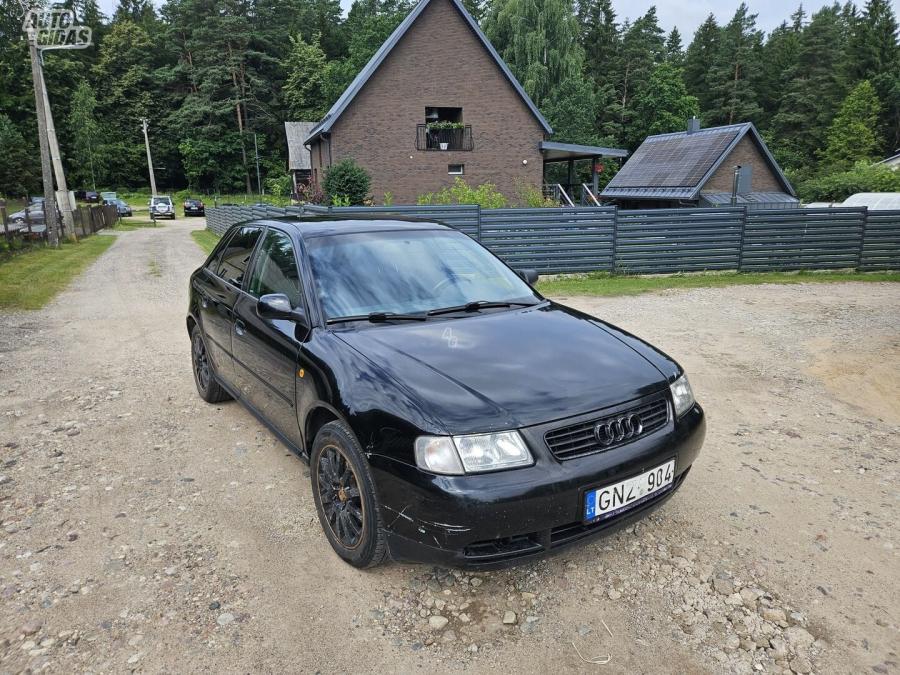 Black Audi A3 2000 in Prienai, with an engine capacity of 1.90 L and mileage of 390 thousand km for 850 €, photo 1 on AUTOMOTO.COM.LV
