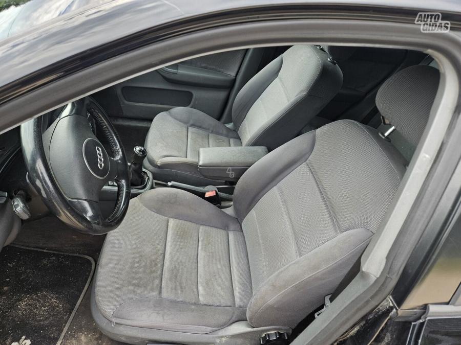 Black Audi A3 2000 in Prienai, with an engine capacity of 1.90 L and mileage of 390 thousand km for 850 €, photo 7 on AUTOMOTO.COM.LV