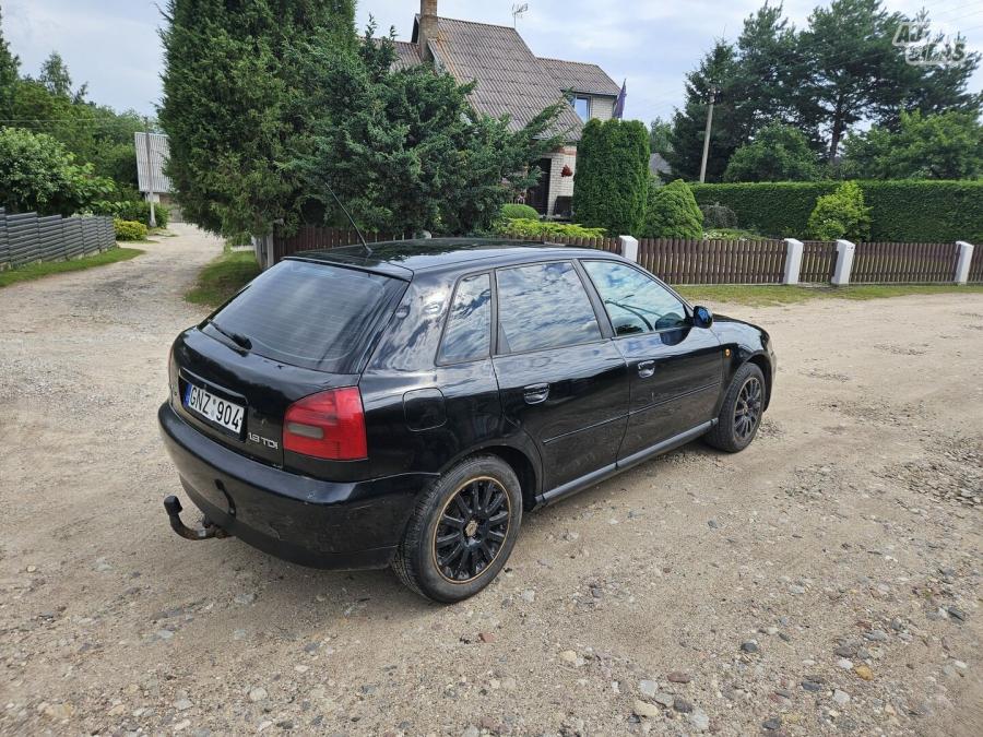 Black Audi A3 2000 in Prienai, with an engine capacity of 1.90 L and mileage of 390 thousand km for 850 €, photo 8 on AUTOMOTO.COM.LV