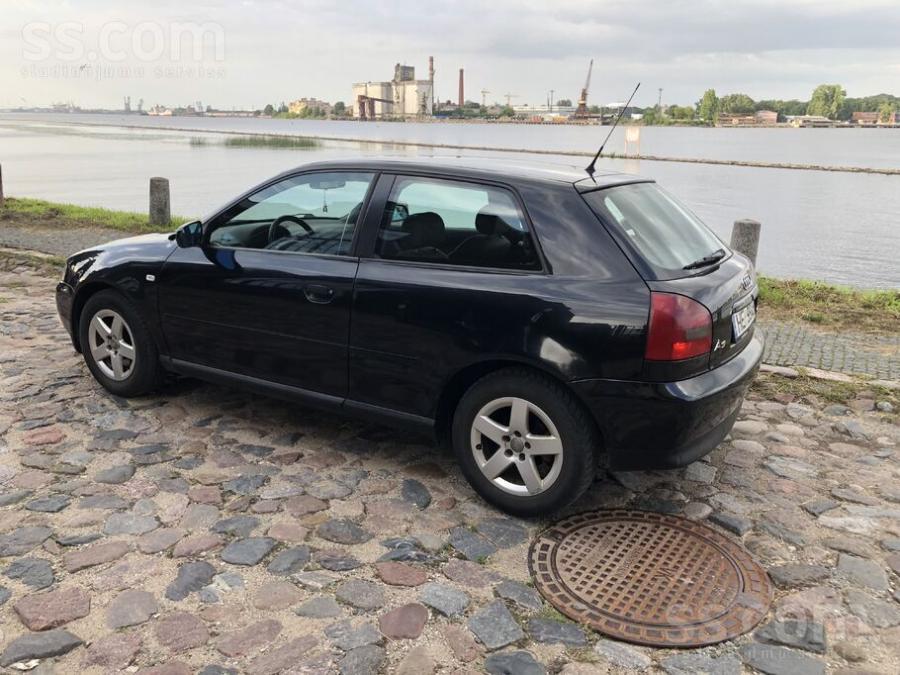 Black Audi A3 2000 in Riga, with an engine capacity of 1.90 L and mileage of 373 thousand km for 1590 €, photo 6 on AUTOMOTO.COM.LV