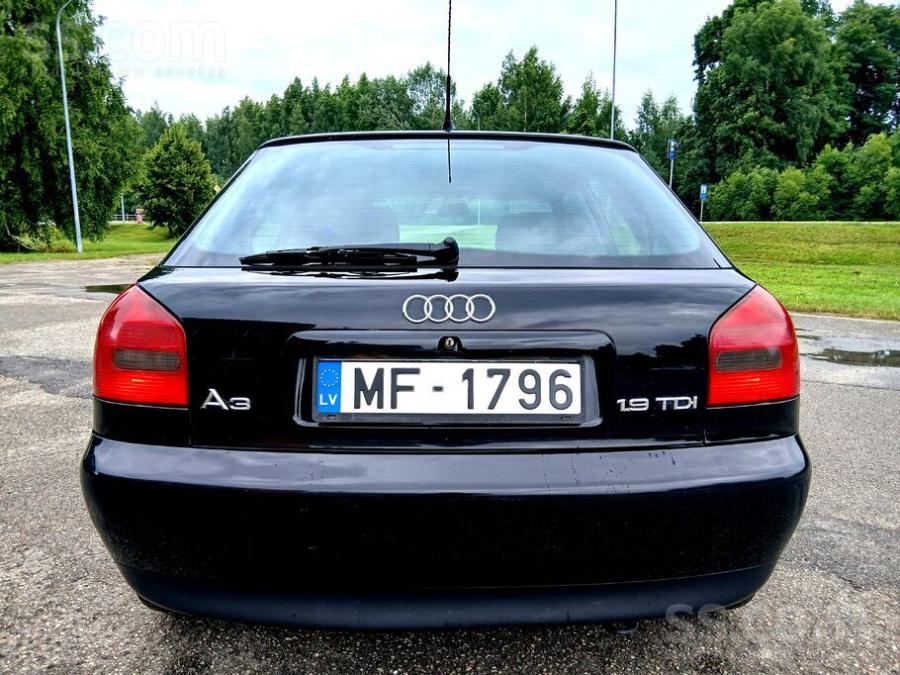 Melns Audi A3 2000 Jelgava, ar dzinēja tilpumu 1.90 L un nobraukumu 306 tūkst. km par 2100 €, foto 7 vietnē AUTOMOTO.COM.LV