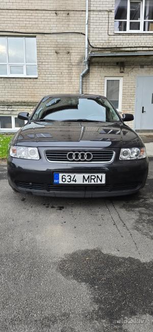 Black Audi A3 2000 in Tallinn, with an engine capacity of 1.80 L and mileage of 265 thousand km for 1450 €, photo  on AUTOMOTO.COM.LV