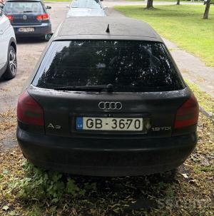 Black Audi A3 2000 in Riga, with an engine capacity of 1.90 L and mileage of 0 thousand km for 900 €, photo 5 on AUTOMOTO.COM.LV