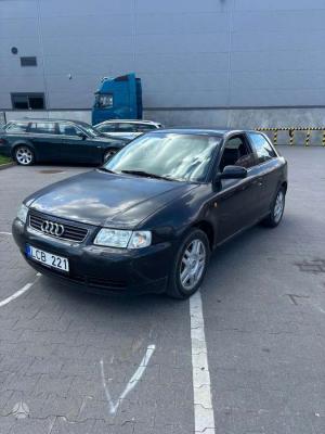 Black Audi A3 2000 in Vilnius, with an engine capacity of 1.60 L and mileage of 360 thousand km for 850 €, photo 6 on AUTOMOTO.COM.LV