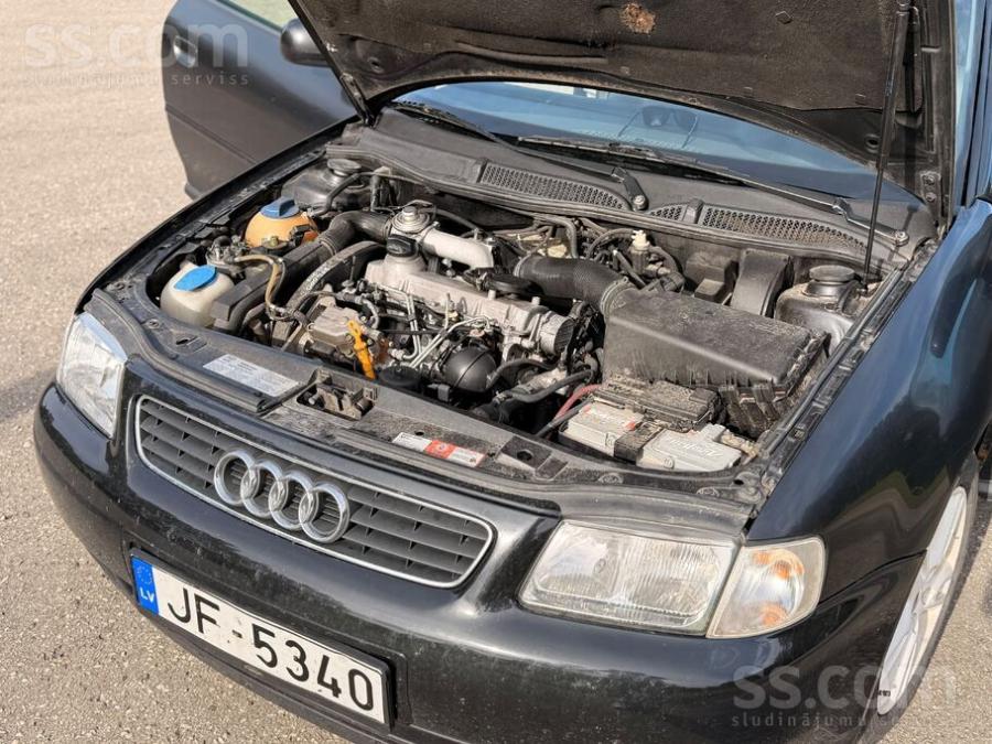 Black Audi A3 2000 in Cesis, with an engine capacity of 1.90 L and mileage of 316 thousand km for 2000 €, photo 12 on AUTOMOTO.COM.LV