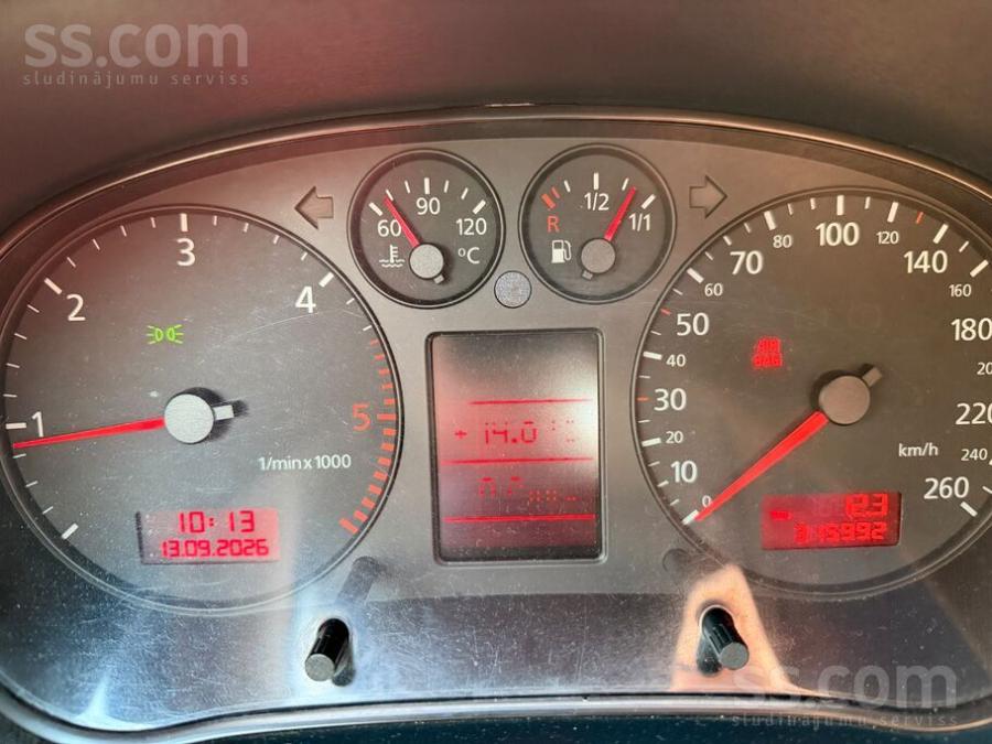 Black Audi A3 2000 in Cesis, with an engine capacity of 1.90 L and mileage of 316 thousand km for 2000 €, photo 13 on AUTOMOTO.COM.LV