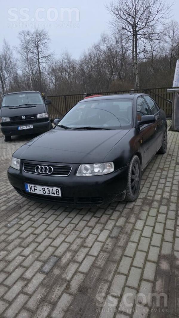 Melns Audi A3 2001 Liepāja, ar dzinēja tilpumu 1.90 L un nobraukumu 443 tūkst. km par 1250 €, foto 1 vietnē AUTOMOTO.COM.LV