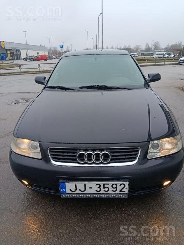 Black Audi A3 2001 in Jekabpils, with an engine capacity of 1.90 L and mileage of 307 thousand km for 1300 €, photo 1 on AUTOMOTO.COM.LV