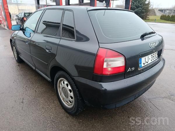Black Audi A3 2001 in Jekabpils, with an engine capacity of 1.90 L and mileage of 307 thousand km for 1300 €, photo 4 on AUTOMOTO.COM.LV