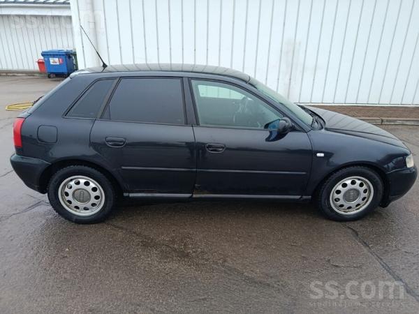 Black Audi A3 2001 in Jekabpils, with an engine capacity of 1.90 L and mileage of 307 thousand km for 1300 €, photo 6 on AUTOMOTO.COM.LV