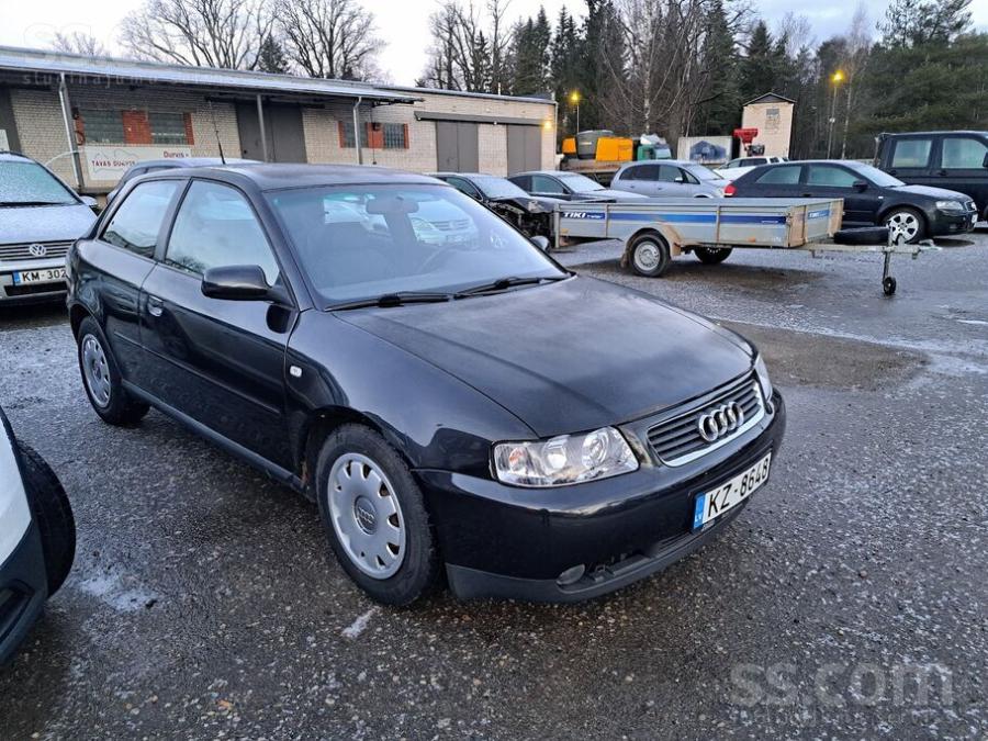 Melns Audi A3 2001 Valmiera, ar dzinēja tilpumu 1.60 L un nobraukumu 272 tūkst. km par 1400 €, foto 1 vietnē AUTOMOTO.COM.LV