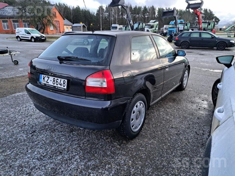 Black Audi A3 2001 in Valmiera, with an engine capacity of 1.60 L and mileage of 272 thousand km for 1200 €, photo 2 on AUTOMOTO.COM.LV